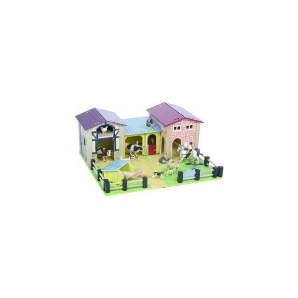 【商品名】The Farmyard - Wood Farm and Barn Set【カテゴリー】フィギュア
