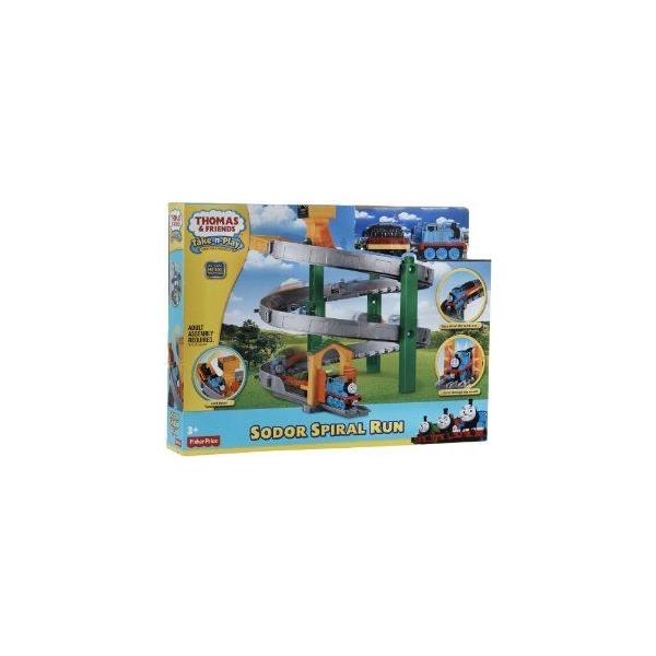 【商品名】Thomas &amp; Friends (きかんんしゃトーマス) Take-n-Play Sodor Spiral Run ミニカー ミニチュア 模型 プレ【カテゴリー】フィギュア:きかんんしゃトーマス