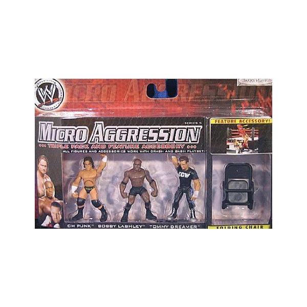 【商品名】WWE (プロレス) Micro Aggression Series 5 CM Punk, Bobby Lashley and Tommy Dreamer アクションフィギ【カテゴリー】フィギュア:WWE