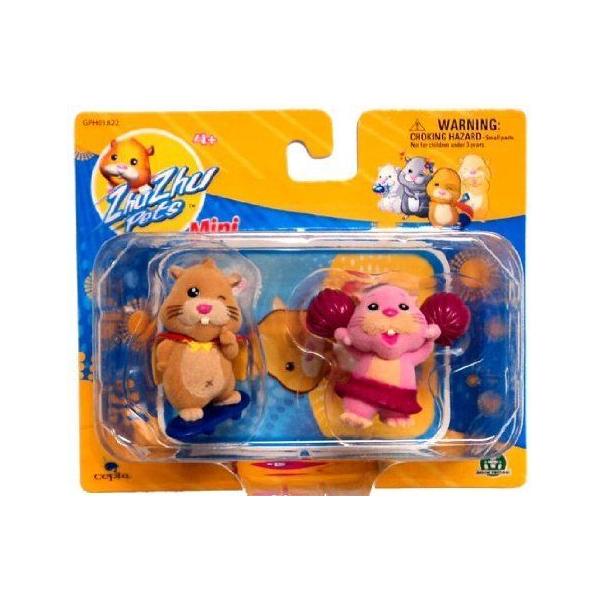 【商品名】Zhu Zhu Pets (チューチューペット) Mini フィギュア 人形 2Pack Mr. Squiggles Peachy おもちゃ 【カテゴリー】フィギュア