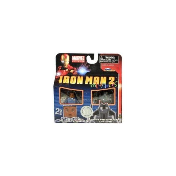 【商品名】アイアンマン 2 Movie Exclusive Minimates Mini フィギュア 2Pack Lt. Colonel James Rhodes A 131002fn【カテゴリー】フィギュア:アイアンマン