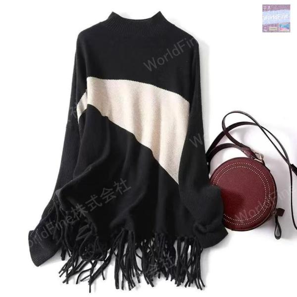 ニット レディース セーター ニットチュニック 長袖 ドルマンスリーブ チュニック 体型カバー アシンメトリー 長袖 トップス きれいめニット オフィスカジュアル 大人可愛い 韓国風 ゆったり 可愛い 秋冬 LUGA127(2色M-3XL)...