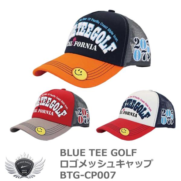 フロントに立体のアーチロゴをあしらった、ハーフメッシュ仕様のトラッカーキャップ。◆素材：本体　綿100%、メッシュ部　ポリエステル100%◆サイズ：フリー(57〜59cm)◆カラー：ネイビー/オレンジ、レッド/グレー、ホワイト/レッドスポー...