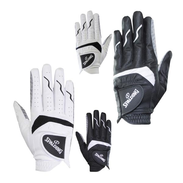 ■カラー：ホワイト、ブラック■サイズ：S(21-22cm)、 M(23-24cm)、 L(25-26cm)■素材：合成皮革、ニット■スペック、他：左手・右手用■原産国：インドネシアゴルフ グローブ 手袋 スポーツ グリップ メンズ 男性 サ...