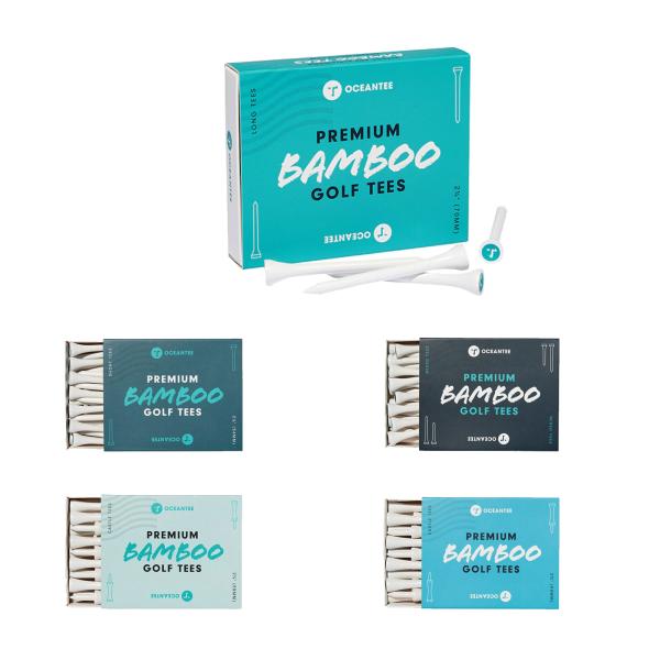 強くて丈夫な「竹」を使ったエコティー。『OCEANTEE』で使われている孟宗竹は平均的な竹の2倍の強度があり、従来のウッドティーに使われる木材の4〜5倍の硬度があります。ゴルフ ラウンド グッズ 小物 ティー ショート レギュラー アイアン...