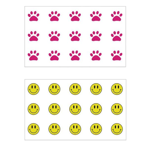 ボールのヘコミにもピタッときれいに簡単につきます!!ボールに「ピタッ」指先でタッチ＆プレスして簡単にマーキング!同柄2シート入R&amp;A，USJAルール適合商品です。ゴルフ ラウンド グッズ 小物