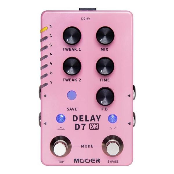 【商品名】MOOER D7 X2 ディレイ 14 different types ディレイ Authentic Vintage and Modern ディレイ エフェクツ from Classic アナログ, Tape ディレイs, Exp...