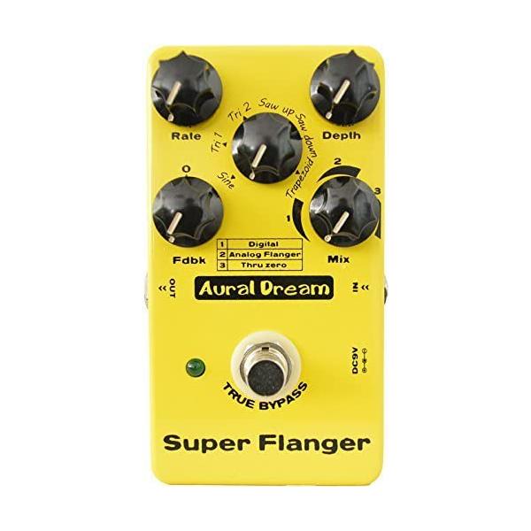 【商品名】Aural Dream Super Flanger ギター エフェクトペダル provides 3 Flanger modes,6 modulation waveforms and double feedback modes,トゥ...