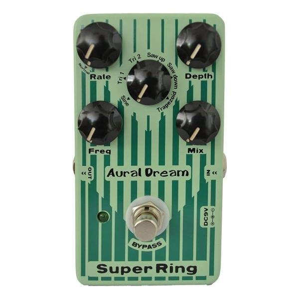 【商品名】Aural Dream Super Ring ギター エフェクトペダル provides 2 ring modes and 6 modulation waveforms through adjusting Rate and flu...