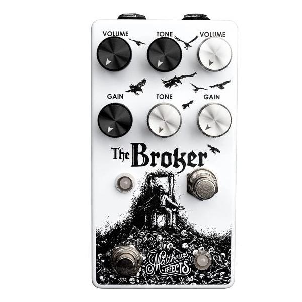 【商品名】Matthews エフェクツ The Broker Dual オーバードライブ ペダル 【カテゴリー】ギターエフェクター : Matthews Effects