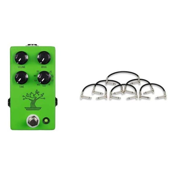 【商品名】JHS Bonsai 9-Way Screamer オーバードライブ ギター エフェクトペダル &amp; Hosa IRG-600.5 Low-Profile Right Angle ギター Patch ケーブル, 6 Inch...