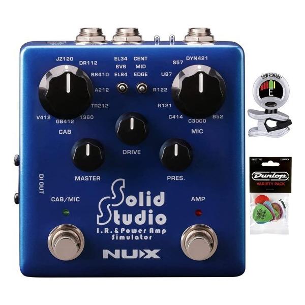 【商品名】NUX Solid Studio IR Loader and パワー アンプ Simulator ペダル バンドル with Silver Snark Tuner and Dunlop Pick Pack 【カテゴリー】ギターエフ...