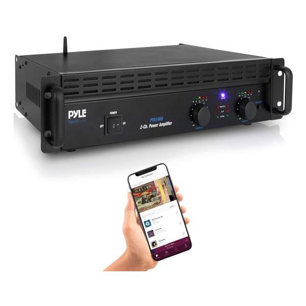 【商品名】Professional Audio Bluetooth パワー アンプ - 2-Channel Rack Mount Bridgeable, LED Indicators, Shockproof Binding Posts, C...