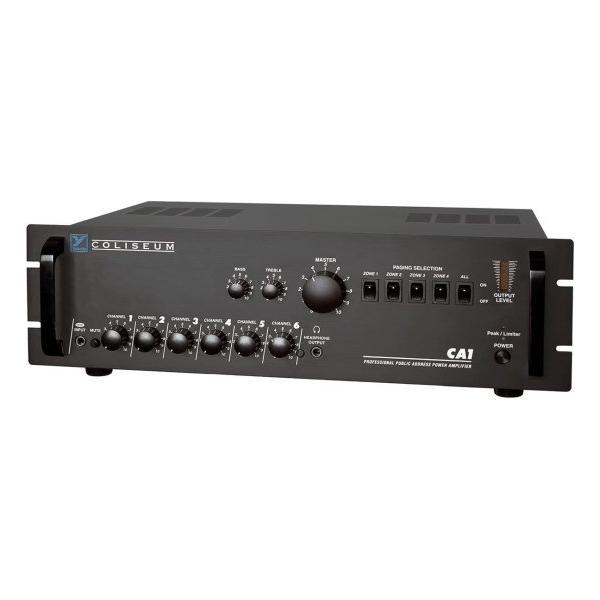 【商品名】Yorkville CA1 アンプ 70 Volt 6 Channel Public Address アンプ Rack Mountable Steel Chassis Black 【カテゴリー】パワーアンプ : Yorkville