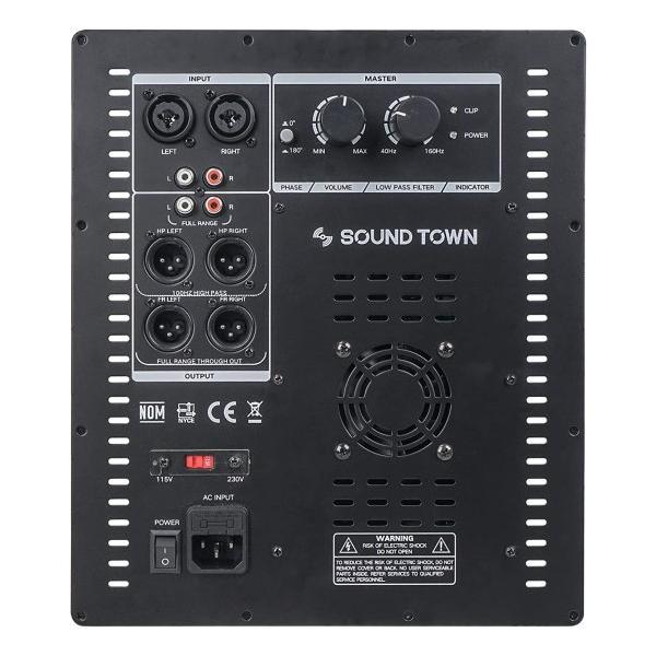 【商品名】Sound Town STP シリーズ パワー アンプ Plates for PA スピーカーs and サブウーファー (700W RMS,Class D, w/High-Pass Filter Outputs) 【カテゴリー】...