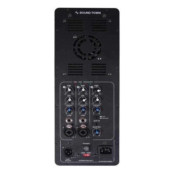 【商品名】Sound Town Class-D Plate アンプ for PA DJ スピーカー キャビネット and ラウドスピーカーs, 400W RMS, w/Bluetooth, 3-Channel Mixer (STPA3L-4...