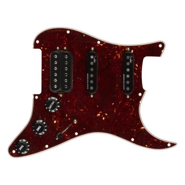 【商品名】Fender Gen 4 ノイズレス/Shawbucker Prewired HSS ストラトキャスター ピックガード - Tortoise 【カテゴリー】fender フェンダー配線済みピックガード : Fender