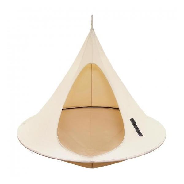 【商品名】 CACOON(カクーン) テント型ハンモック ナチュラルホワイト シングルサイズ (~200kg) SW1 【カテゴリー】 DIY・工具 : ハンモック