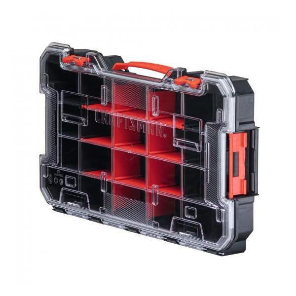 【商品名】 CRAFTSMAN VERSASTACK ストレージオーガナイザー 小物パーツオーガナイザー 20コンパートメント 蓋 安全なラッチ付き (CMST17828) 【カテゴリー】 DIY・工具 : ツールボックス