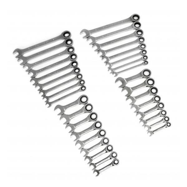 【商品名】 GEARWRENCH 34 Pc. 12 Pt. Ratcheting Combination Wrench Set, Standard &amp; Stubby, SAE/Metric - 85034 141［］ 【カテゴリー...