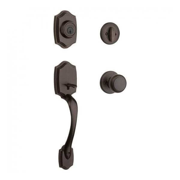 【商品名】 Kwikset 96870-100 Belleview Smartkey Single Cylinder Handleset With Cove Knob, 【カテゴリー】 DIY・工具 : ドアノブ・ツマミ