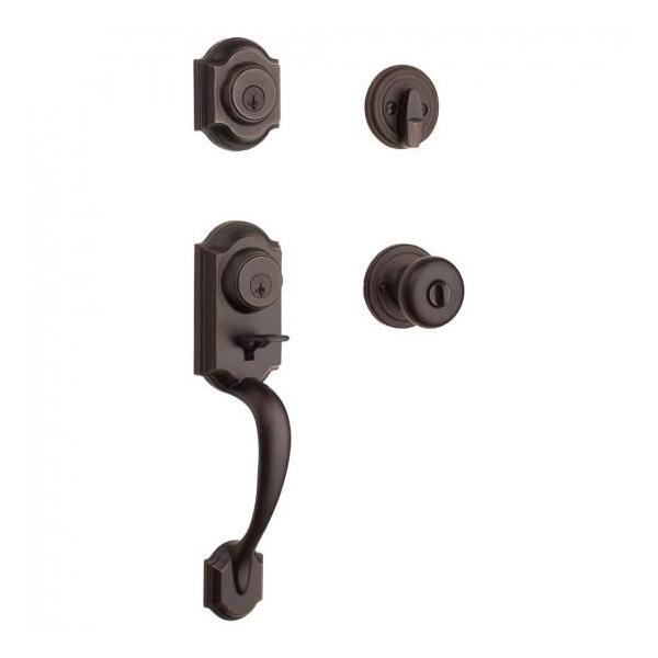 【商品名】 Kwikset Montara Single Cylinder Handleset w/Juno Knob featuring SmartKey in Venetian Bronze 【カテゴリー】 DIY・工具 : ドアノブ・ツマミ