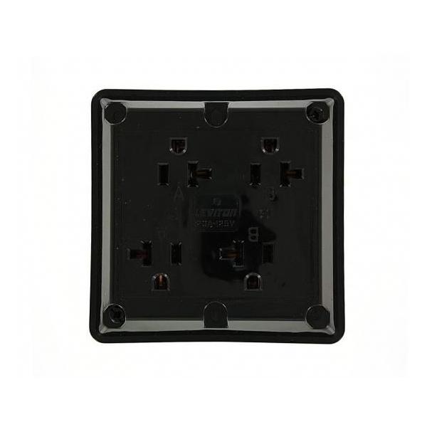 【商品名】 Leviton 21254-E 20 Amp, 125 Volt, Industrial Series Extra Heavy Duty Grade, 4-In-1 Receptacle, Straight Blade, Gro...
