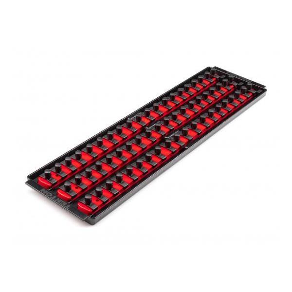 【商品名】 TEKTON 3/8インチ ドライブ 3レールソケットオーガナイザーセット レッド (60-ツール) | OST17160 | アメリカ製 【カテゴリー】 DIY・工具 : スクエアドライブ