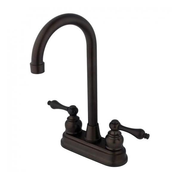 【商品名】 キングストン真鍮KB495AL二つに4を処理します。Centersetは高アーチバーの蛇口 【カテゴリー】 DIY・工具 : 洗面水栓