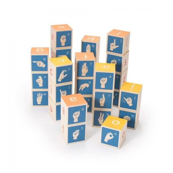 【商品名】 [アンクルグース]Uncle Goose American Sign Language Blocks Made in USA SGN28 【カテゴリー】 おもちゃ : 英語・外国語