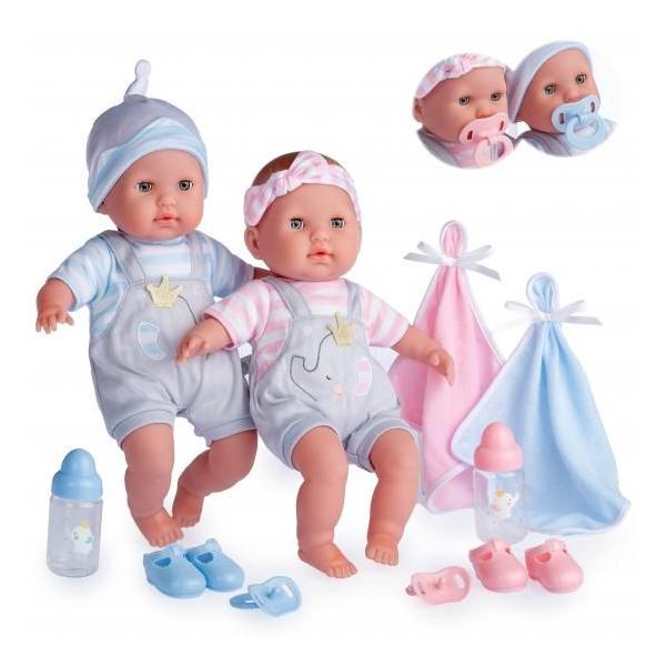 【商品名】 [ベレンゲルドール]Berenguer Dolls Berenguer Boutique TWINS 15 Soft Body Baby Dolls 12 Piece Gift Set with Open/Close Eyes ...
