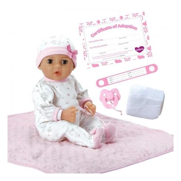 【商品名】 Adora Adoption Baby "Cherish" 16 Inch Vinyl Girl Newborn Weighted Soft Cuddle Body Baby Doll Toy Gift Set with Ope...