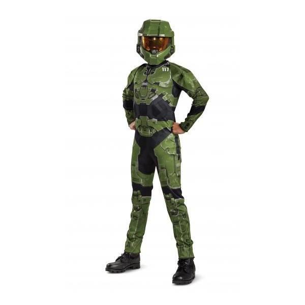 【商品名】 Halo Infinite Master Chief Costume, Kids Size Video Game Inspired Character Jumpsuit, Classic Child Size XL (14-16...