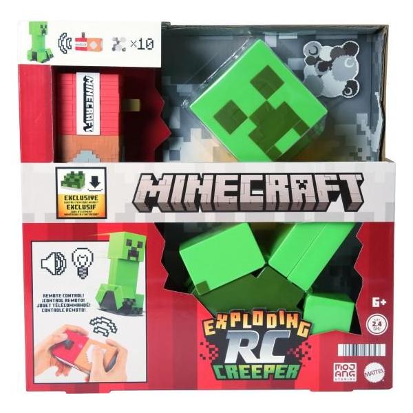 【商品名】 Mattel Minecraft 爆発RCクリーパー ライト&amp;サウンド付き 爆発粒子10粒子 ゲーム純正ムーブメント DLCコード 【カテゴリー】 おもちゃ : ラジコンおもちゃ