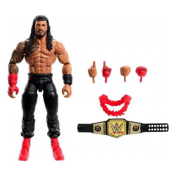【商品名】 Mattel WWEエリートアクションフィギュア&amp;アクセサリー、シリーズ#110 Roman Reigns 6インチ コレクター収集品 25個の関節ポイントと交換可能な針付き 【カテゴリー】 ホビー : フィギュア・コレ...