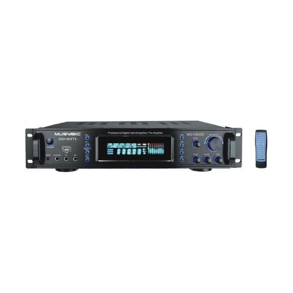 【商品名】3000W ハイブリッド パワー Pre アンプ AM / FM レシーバー USB Slot MP3 / iPod インプット プリアンプ【カテゴリー】パワーアンプ