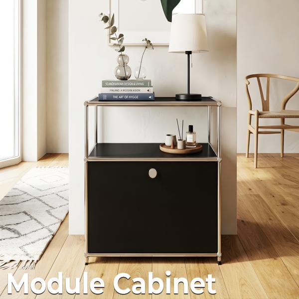 サイドチェスト リビングチェスト スタイリッシュ モジュール棚 システム収納 一人暮らし 新築 収納棚 扉付き 高級 おしゃれ 人気 モジュール収納 韓国  ナチュラル リプロダクト