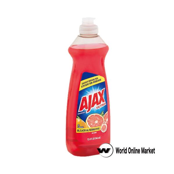 アメリカのスーパーマーケットの定番！アメリカで人気のAJAXのディッシュソープ。こびりついた食べ物を取り除き、食器をピカピカにきれいにします。柑橘類エキスを配合し、グレープフルーツのフレッシュな香りです。原産国：アメリカ内容量：366ml成...