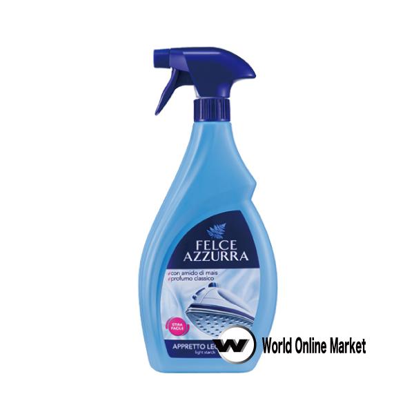 コーンスターチをベースにした、香りつきアイロン用スプレーのりです。 洗濯物をやさしく自然に、ハリを出させ、 フェルチェ・アズーラのフレッシュな香りが衣類に残るおかげで、 衣類に活力をよみがえらせます。繊維に深く浸透することでアイロンがけをや...