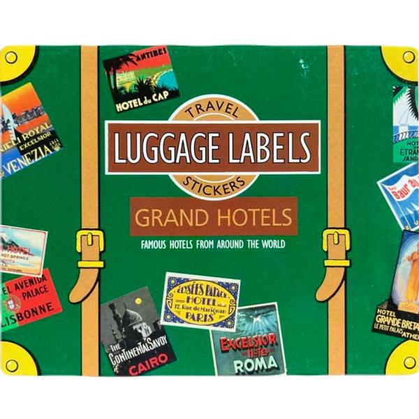 【商品概要】　■商品名：LAGGAGE LABELS AMERIKAN BYWAYS トラベルステッカー■サイズ：台紙・14×11cm■素材：紙  1920年代から40年代に配られたトラベルステッカーの復刻品です。 各テーマに沿った20枚の...