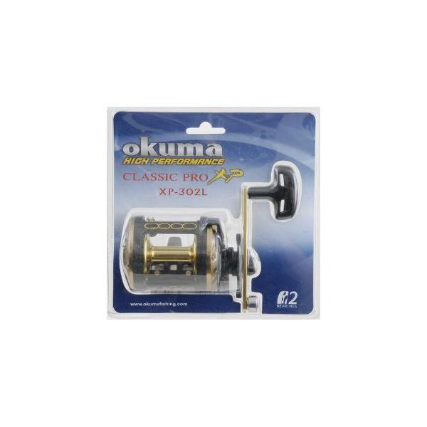 【商品名】Okuma Fishing XP-302L-CL Classic Pro Graphite Level Wind Trolling Reel Clam Pack (Small, Black/Gold)、【カテゴリー】釣り具・フィッ...