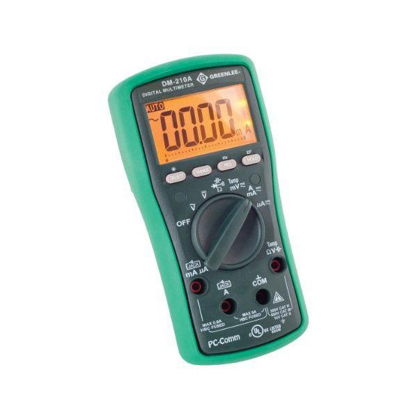 【商品名】 Greenleeグリーンリー DM-210A Digital Multimeter With Auto and Manual Ranging Operation and Non-Contact Voltage 【カテゴリー】DI...
