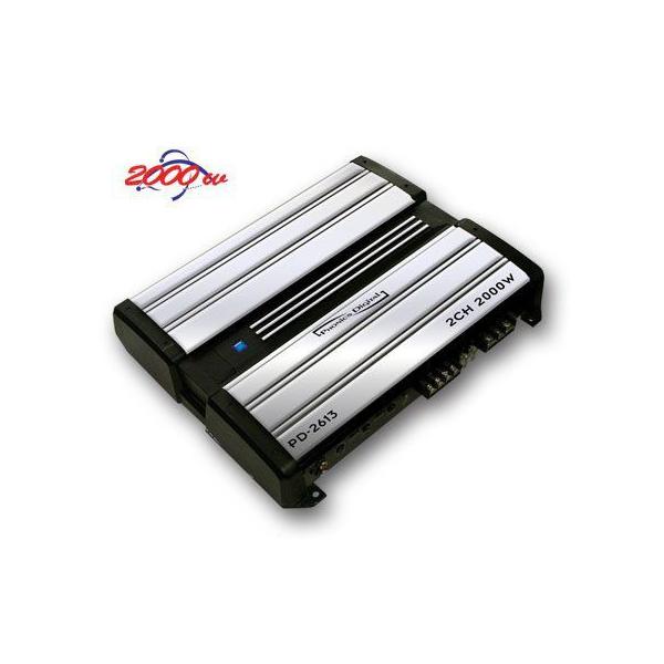 【商品名】PhonicsDigit PD-2613 2 CHANNEL BRIDGEABLE CAR AUDIO AMPLIFIR 2000Watts【カテゴリー】スポーツ・レジャー：マリンオーディオ【ジャンル】