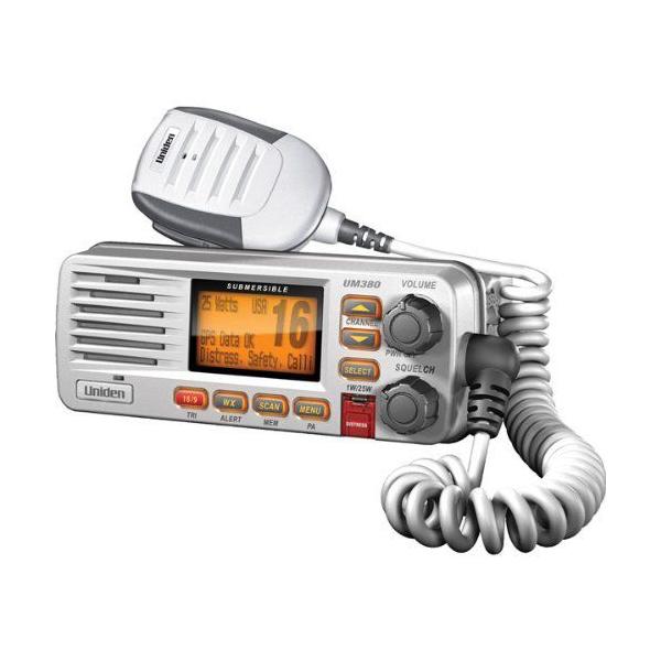 【商品名】Full-Featured Fixed Mount VHF Marine Radio-White (UM380) -【カテゴリー】スポーツ・レジャー：マリンオーディオ【ジャンル】