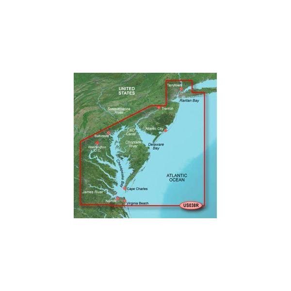 【商品名】GARMIN VUS038R NEW YORK TO CHESAPEAKE BLUECHART G2 VISION - 35806【カテゴリー】スポーツ・レジャー：マリンオーディオ【ジャンル】