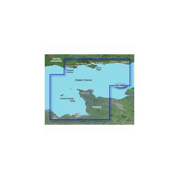 【商品名】GARMIN VEU456S THE SOLENT AND CHANNEL ISLANDS BLUECHART G2 - 30768【カテゴリー】スポーツ・レジャー：マリンオーディオ【ジャンル】
