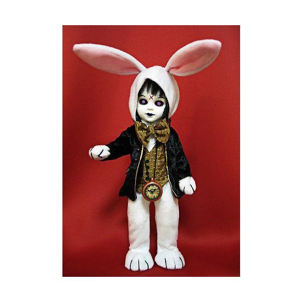 【商品名】Mezco Toyz Living Dead Dolls アリスインワンダーランド フィギュア Eggzorcist as The White Rabbit（Mezco Toyz Living Dead Dolls Alice I...