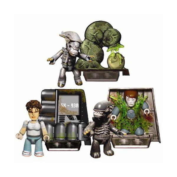 【商品名】Mezco エイリアンs Mez-Itz Four フィギュア Pack（Mezco Aliens Mez-Itz Four Figure Pack）【カテゴリー】エイリアン(Alien)【メーカー・ブランド】Mezco