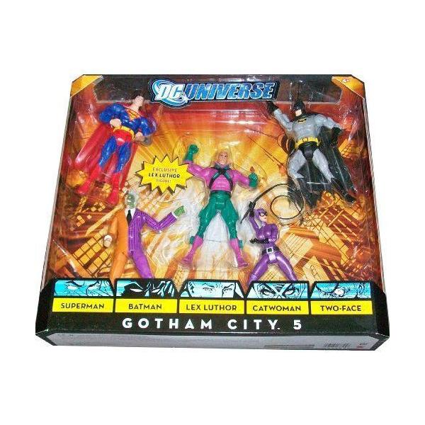 【商品名】DC Universe Classics 限定 アクション フィギュア 5-Pack Gotham City 5 (スーパーマン， バットマン， Lex Luthor， キャットウーマン and Two-Face)（DC Univ...