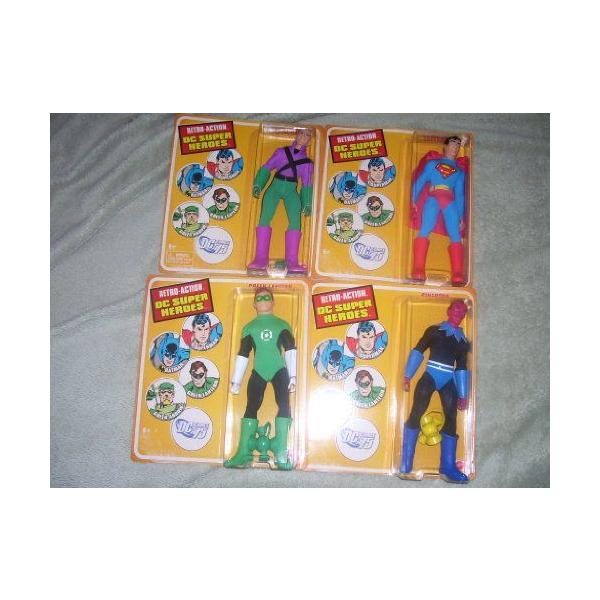 【商品名】Retro-アクション DC Super ヒーロー 75 years of DC Comics アクション フィギュア グリーンランタン， Lux Luthor， スーパーマン and Sinestro（Retro-Action ...